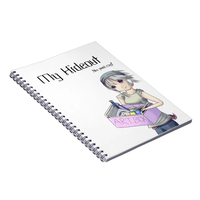 "Anime Artist Girl" Notebook | Zazzle