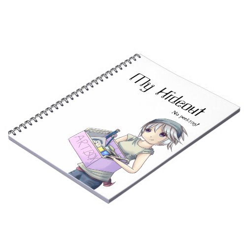 "Anime Artist Girl" Notebook | Zazzle