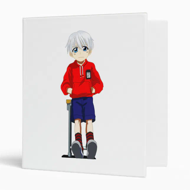 Anime Boy Binder | Zazzle