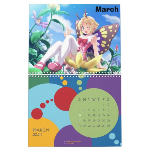 anime calender calendar | Zazzle