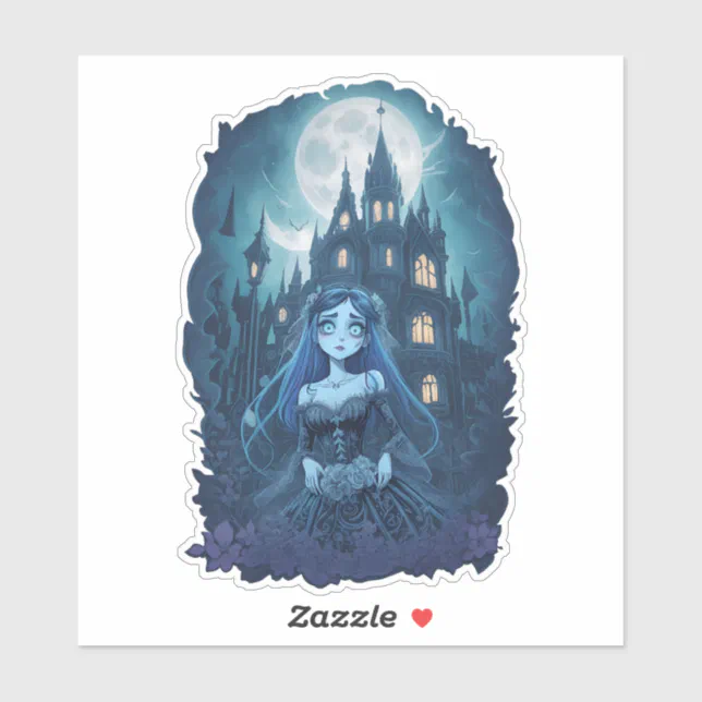 Anime Corpse Bride Sticker | Zazzle