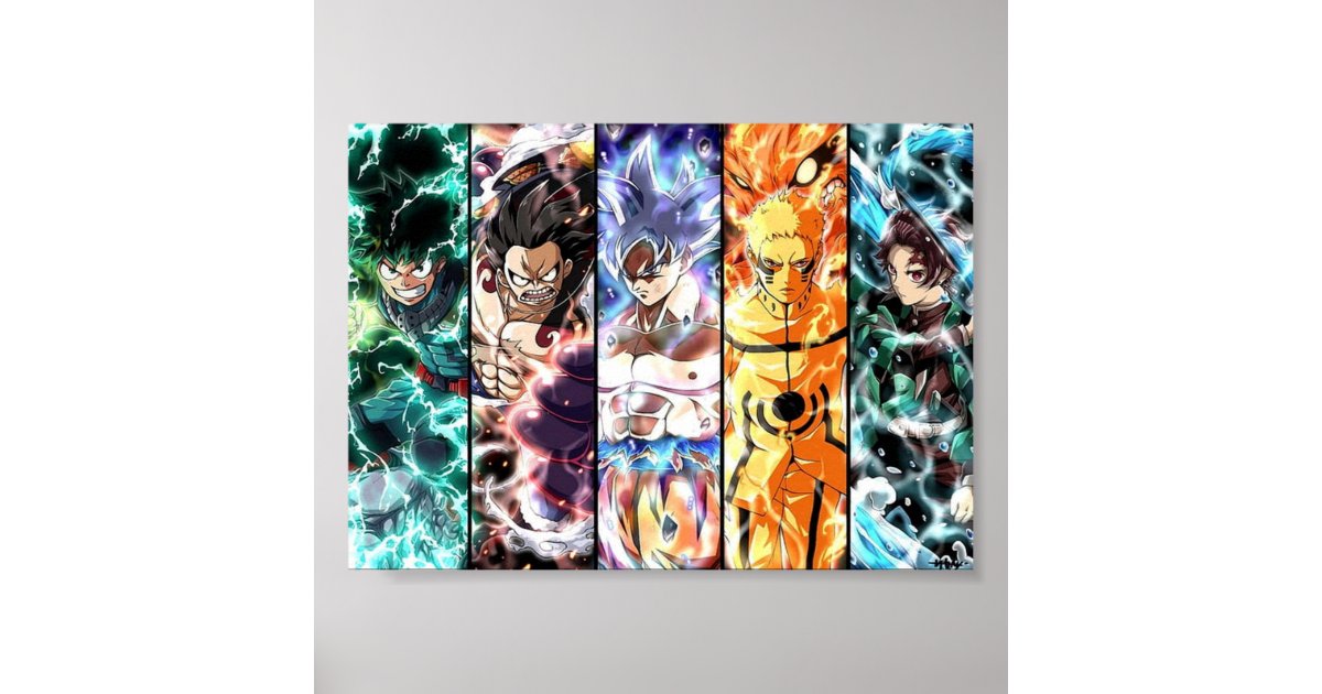 Anime Crossover Poster | Zazzle
