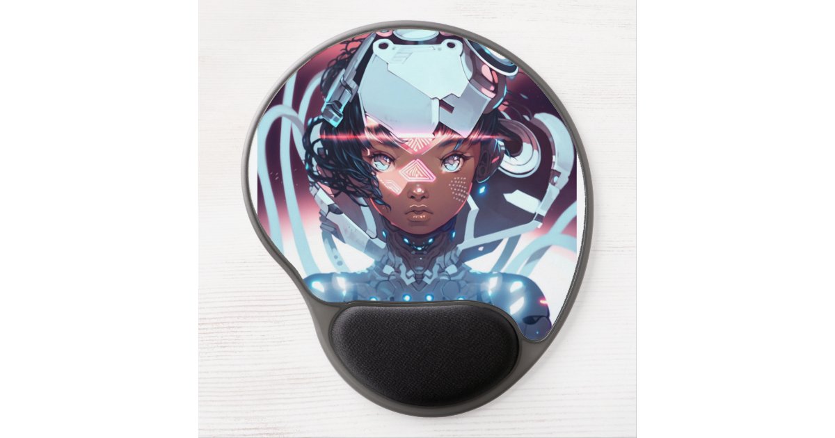 Anime Cyborg (Design #1) Gel Mousepad | Zazzle