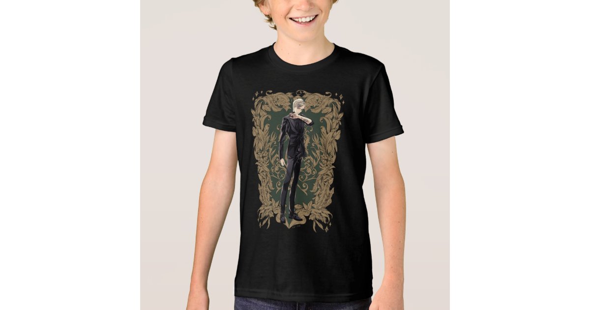 Anime Draco Malfoy Ornate Frame Tri-Blend Shirt | Zazzle