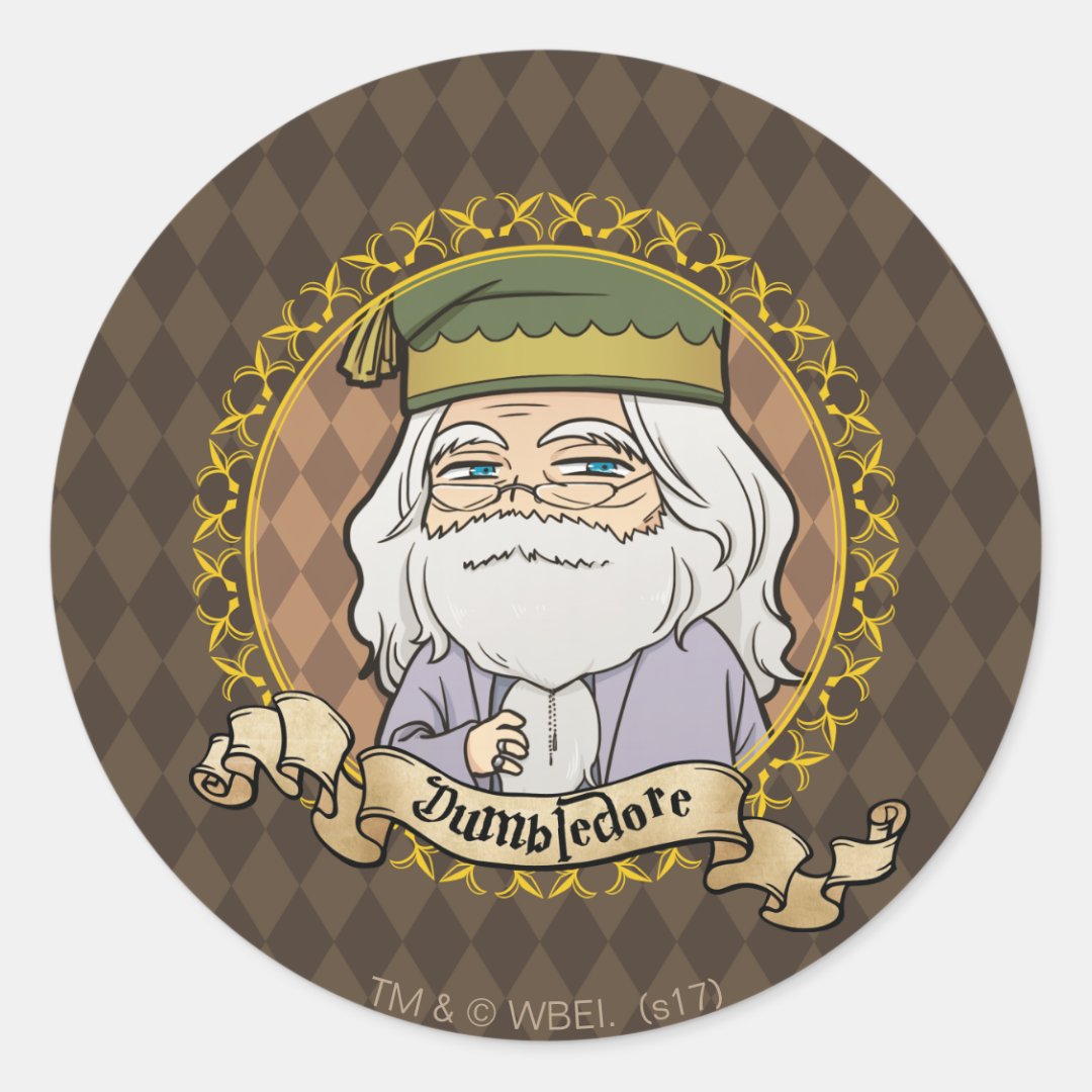 Anime Dumbledore Classic Round Sticker | Zazzle