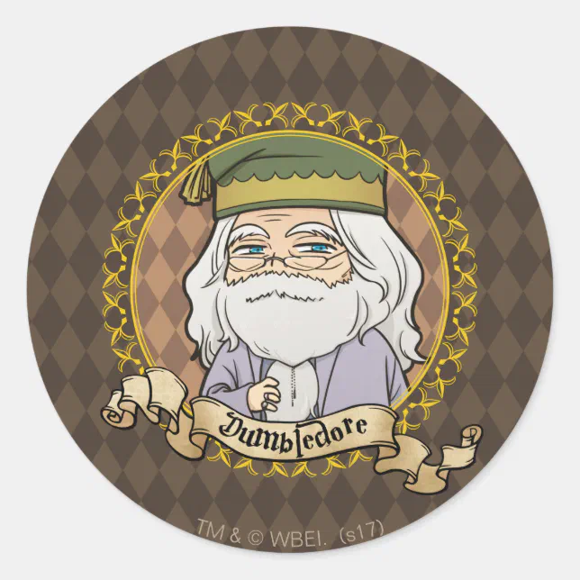 Anime Dumbledore Classic Round Sticker | Zazzle
