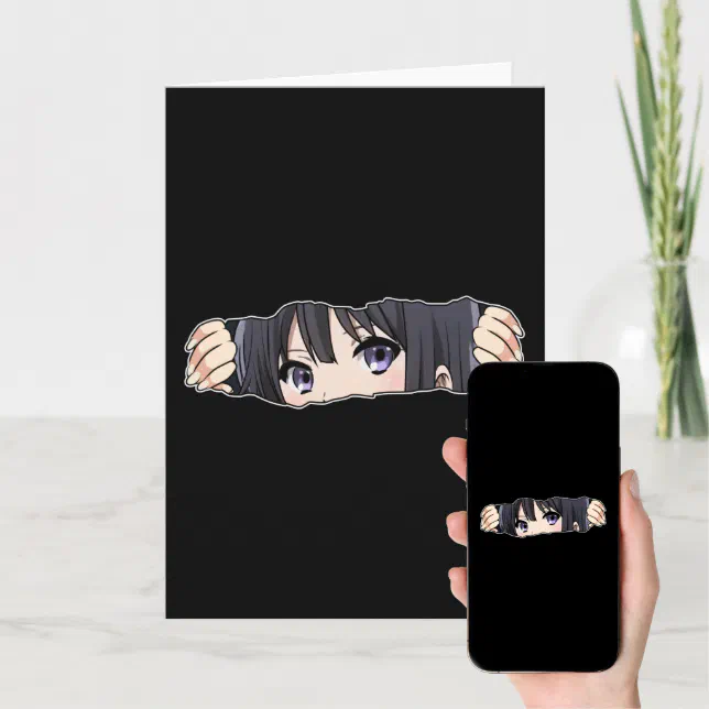 Anime Girl Card | Zazzle