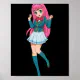 Anime Girl Cute Waifu Japanese Cartoon Character Poster | Zazzle