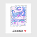 Anime Girl Eyes - Japan Culture Art - Japanese Sticker | Zazzle