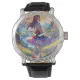 Anime Girl in Landscape Round Clock Watch | Zazzle