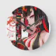 Anime girl Samurai Round Clock | Zazzle