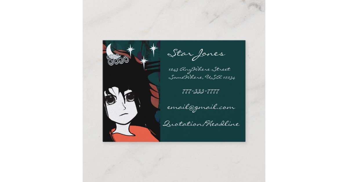 Anime Girls Business Card | Zazzle