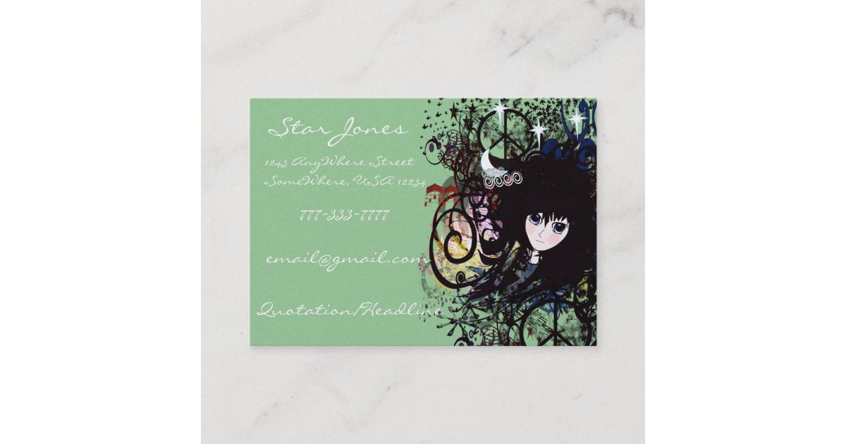 Anime Girls - Business Card | Zazzle