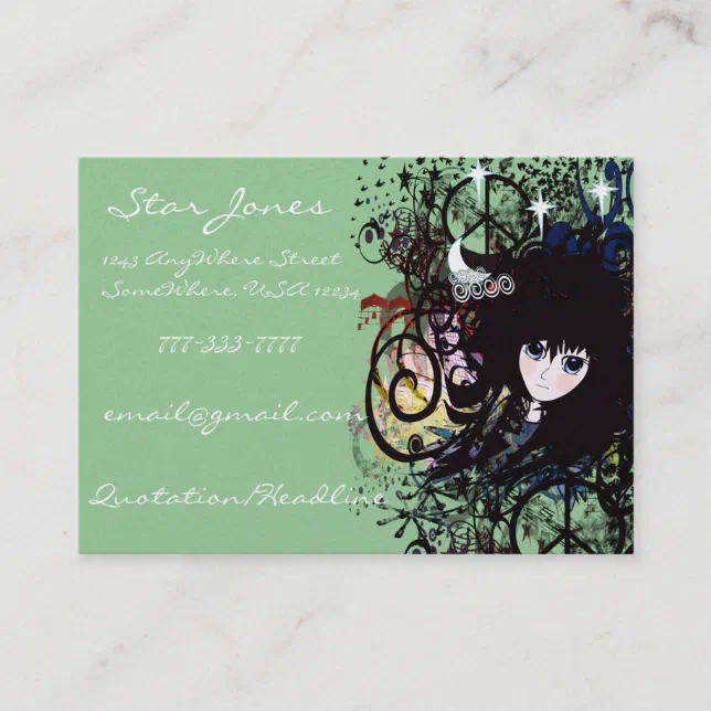 Anime Girls - Business Card | Zazzle