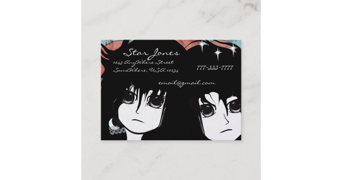 Anime Girls Business Card | Zazzle