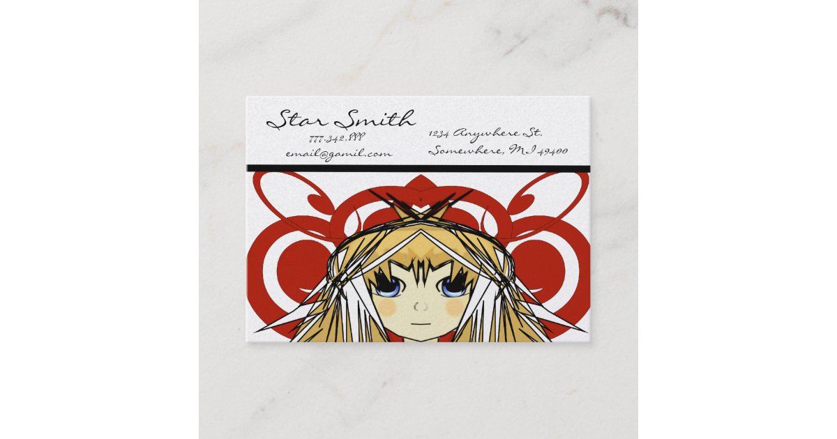 Anime Girls Business Card | Zazzle