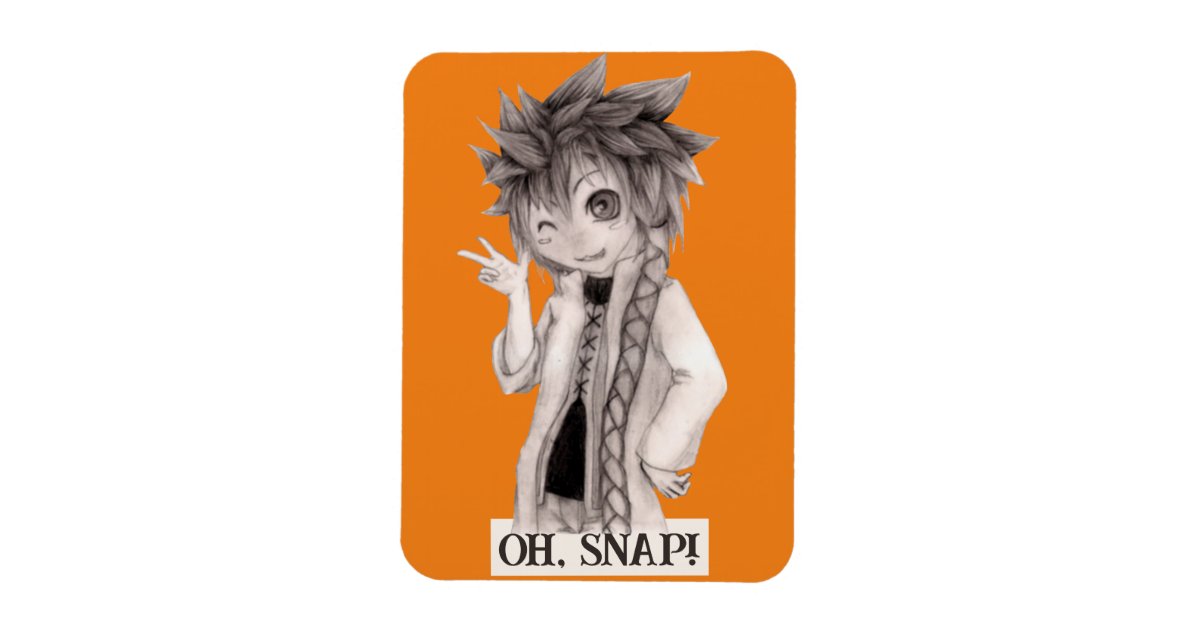 Anime Guy O SNAP, Original Drawing Magnet | Zazzle