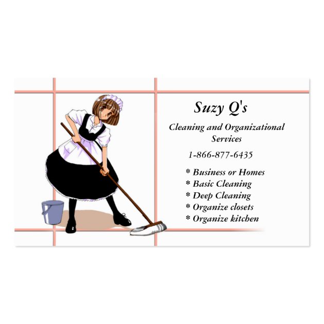 Anime Maid Business Card Templates