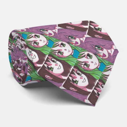 Anime Neck Tie | Zazzle