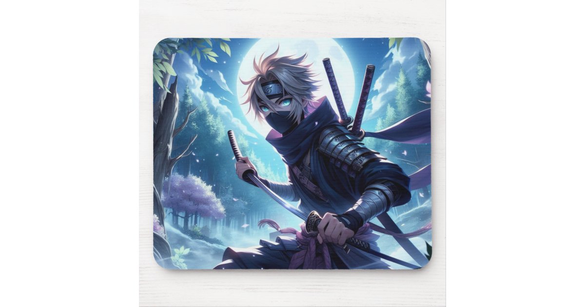 Anime Ninja Warrior Mouse Pad, Fantasy mouse pad | Zazzle