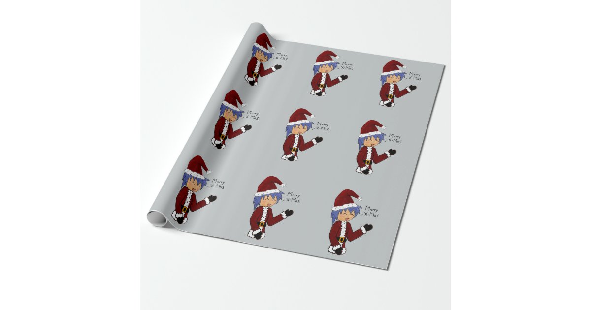 Anime Santa Wrapping Paper | Zazzle