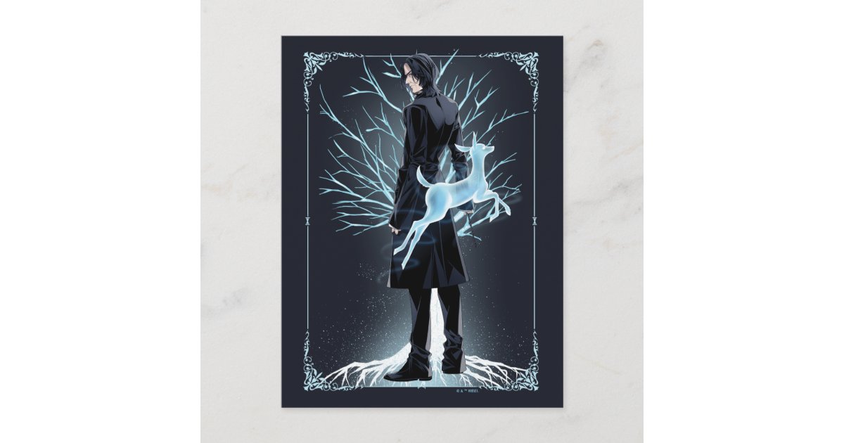 Anime Severus Snape's Doe Patronus Postcard | Zazzle
