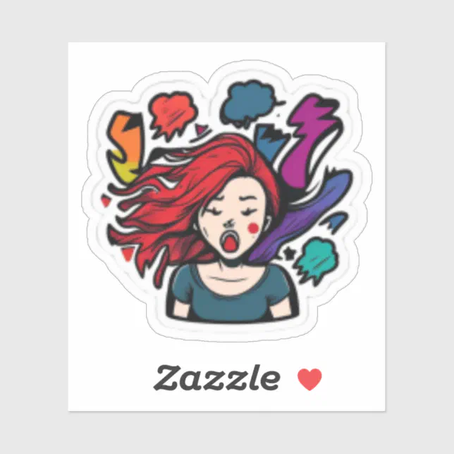 "anime stickers girl" "anime stickers one piec | Zazzle