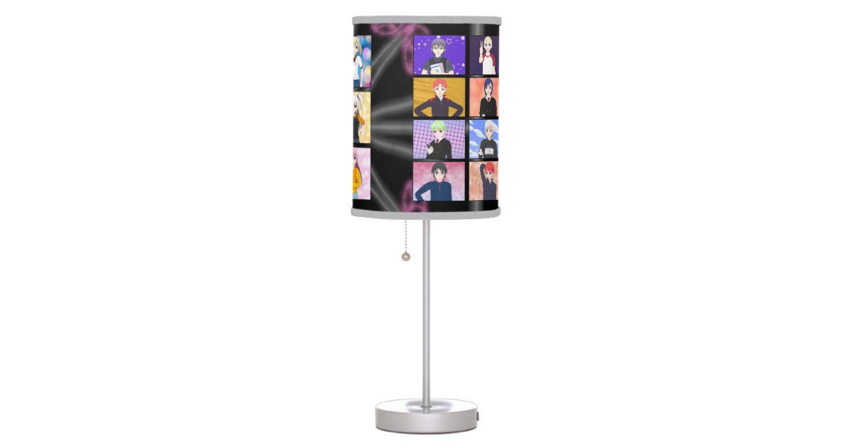 Anime Style Characters Lamp | Zazzle
