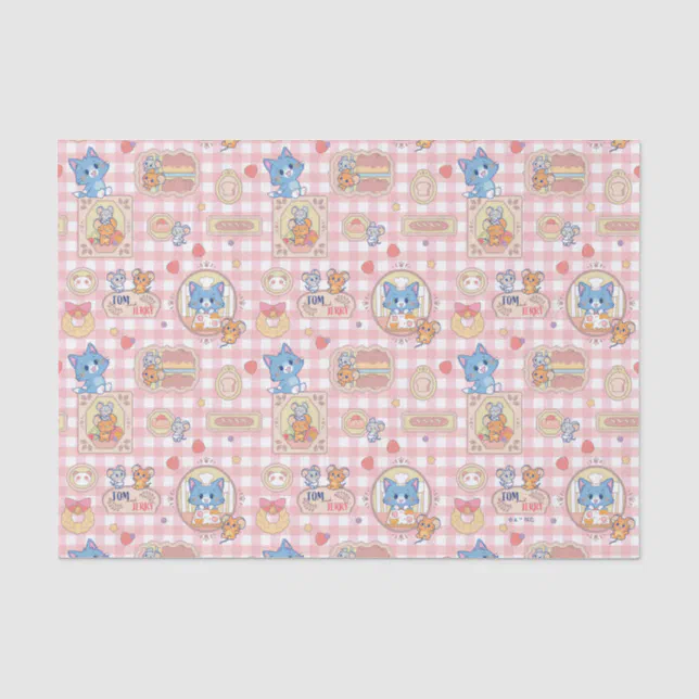 Anime Tom and Jerry Bakery Pattern Tissue Paper | Zazzle