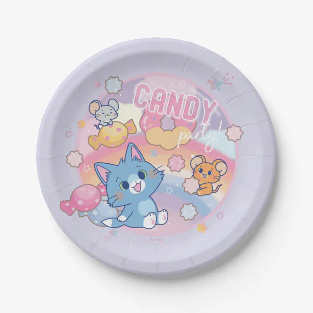 Anime Tom and Jerry Candy Party Paper Plates | Zazzle