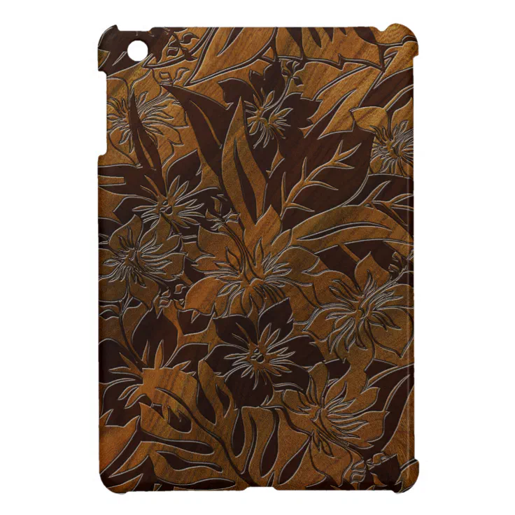 Anini Beach Faux Wood Hawaiian iPad Mini Cases | Zazzle