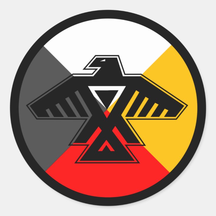 Anishinabek Dodem & 4 Directions Sticker | Zazzle