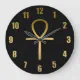 Ankh cross Egyptian symbol Large Clock | Zazzle