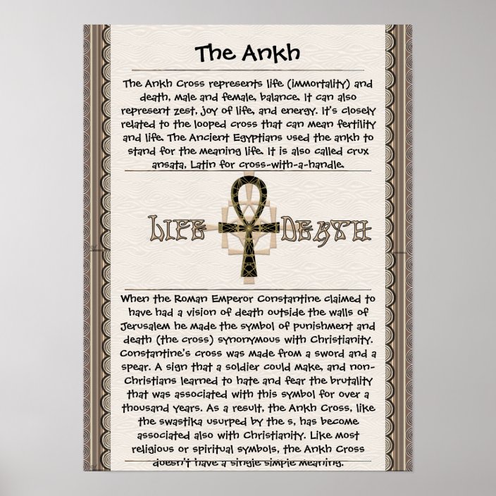 Ankh Informational Poster | Zazzle.com