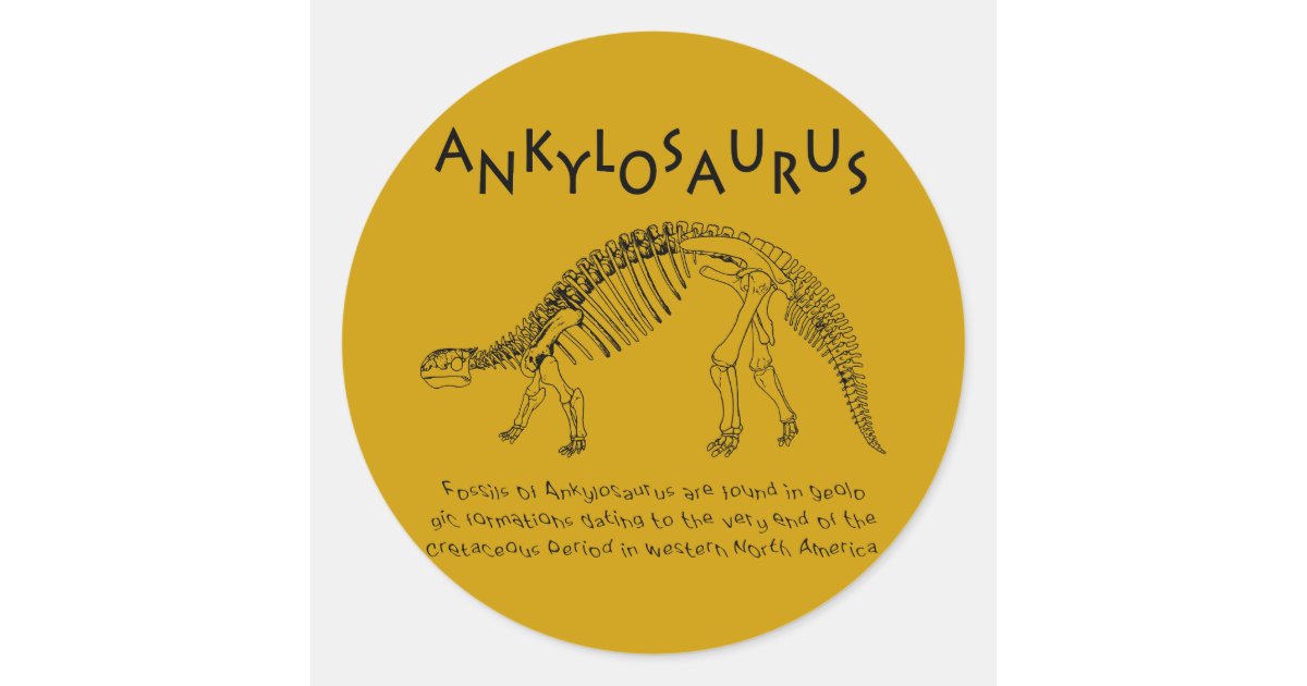 Ankylosaurus Sticker | Zazzle