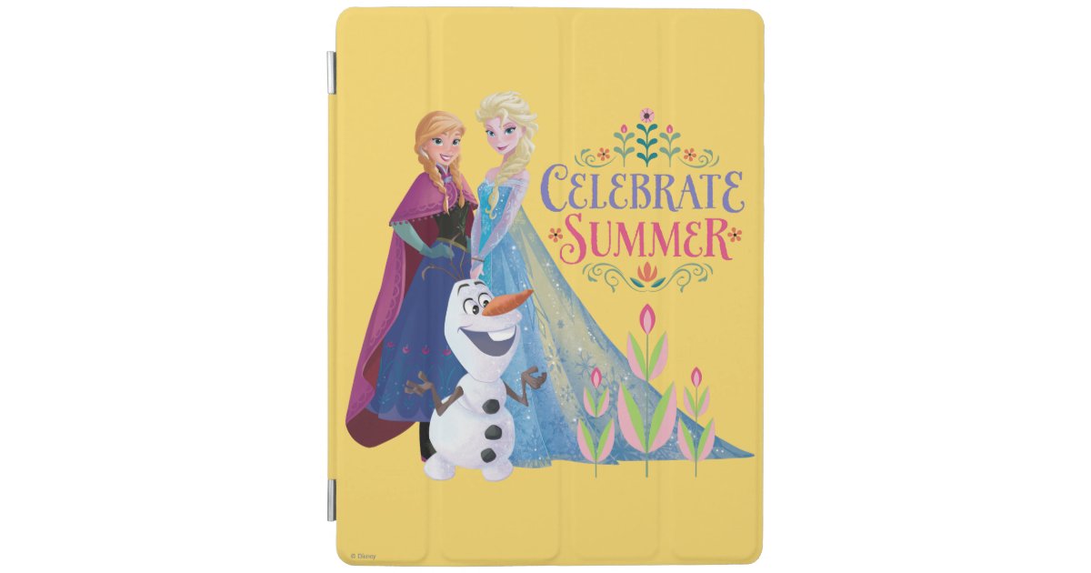 Anna and Elsa | Celebrate Summer iPad Smart Cover | Zazzle