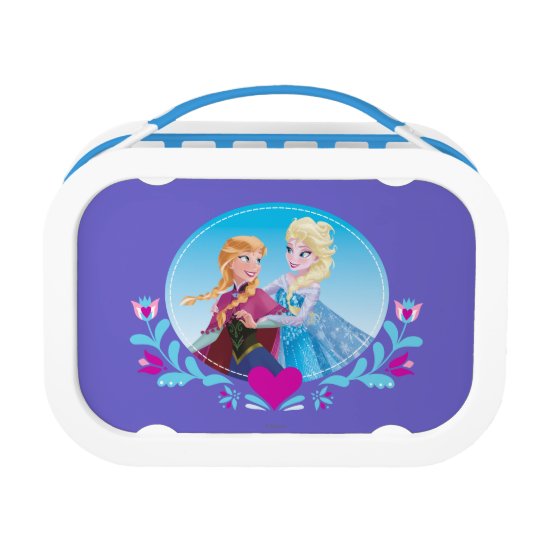 Anna and Elsa | Embracing Lunch Box | Zazzle.com