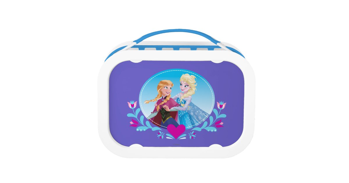 Anna and Elsa | Embracing Lunch Box | Zazzle