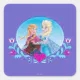 Anna and Elsa | Embracing Square Sticker | Zazzle