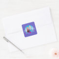 Anna and Elsa | Embracing Square Sticker | Zazzle