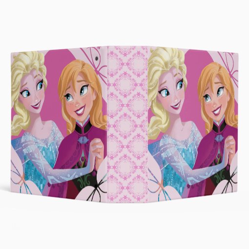 Anna and Elsa | Family Forever 3 Ring Binder | Zazzle