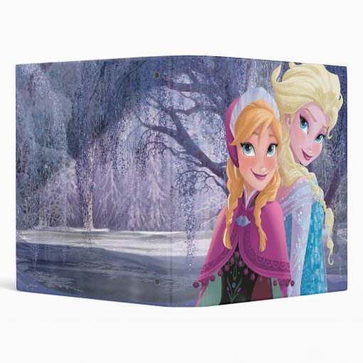 Anna and Elsa | Holding Hands Binder | Zazzle