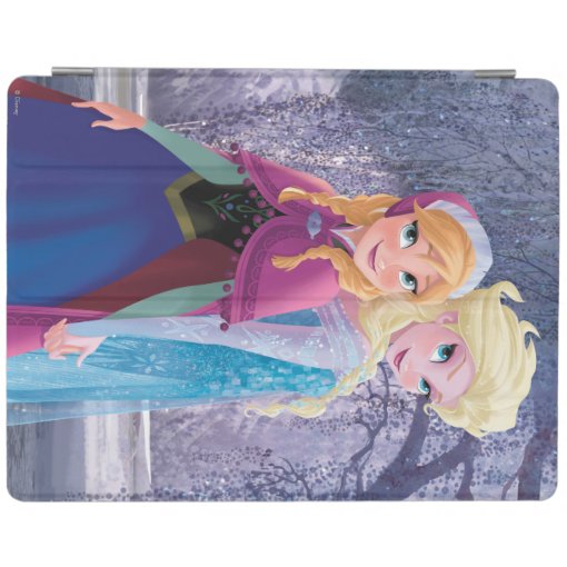Anna and Elsa | Holding Hands iPad Smart Cover | Zazzle