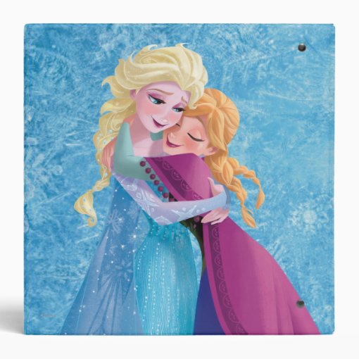 Anna and Elsa | Hugging Binder | Zazzle
