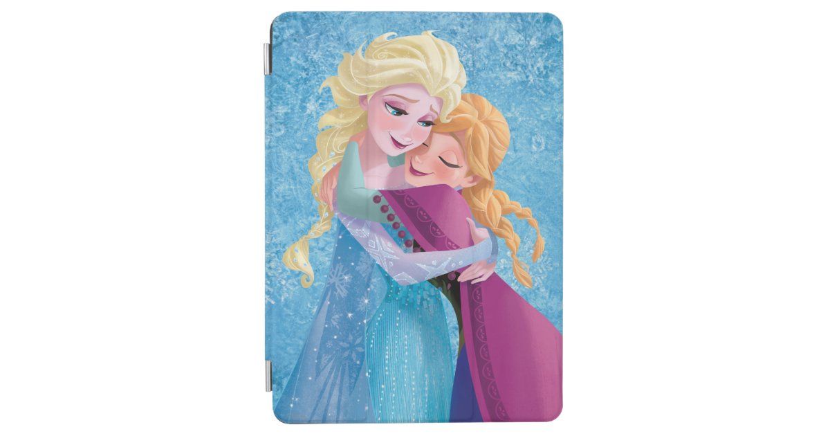 Anna and Elsa | Hugging iPad Air Cover | Zazzle