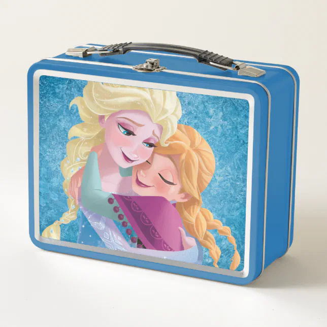 Anna and Elsa | Hugging Metal Lunch Box | Zazzle