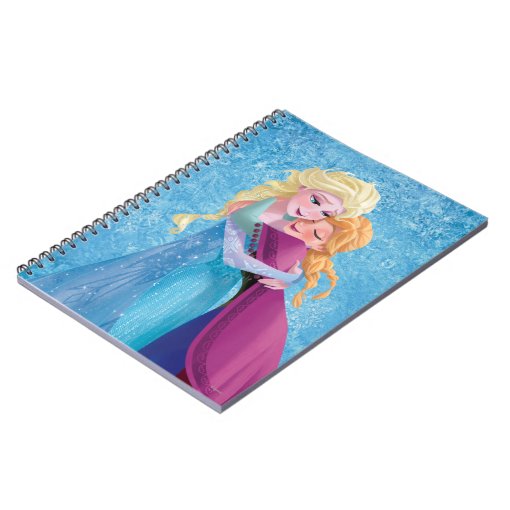 Anna and Elsa | Hugging Notebook | Zazzle