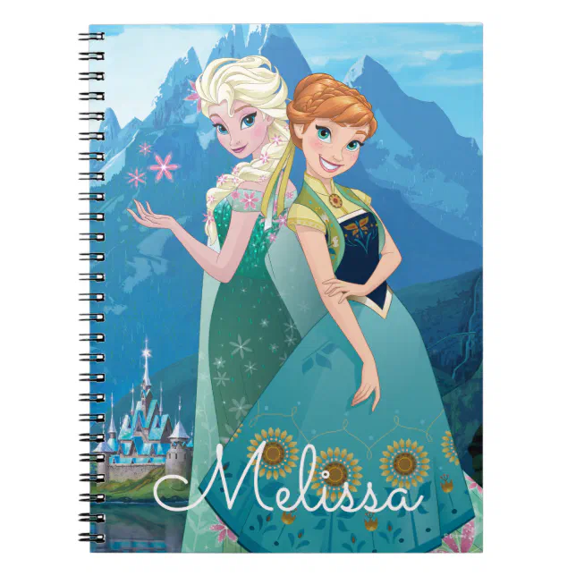 Anna and Elsa | My Sister Loves Me - Personalized Notebook | Zazzle