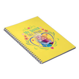 Anna and Elsa | My Sister My Hero Notebook | Zazzle