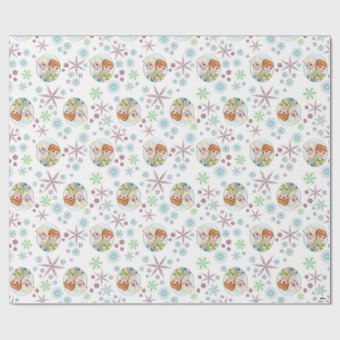 Anna and Elsa Pattern Wrapping Paper | Zazzle
